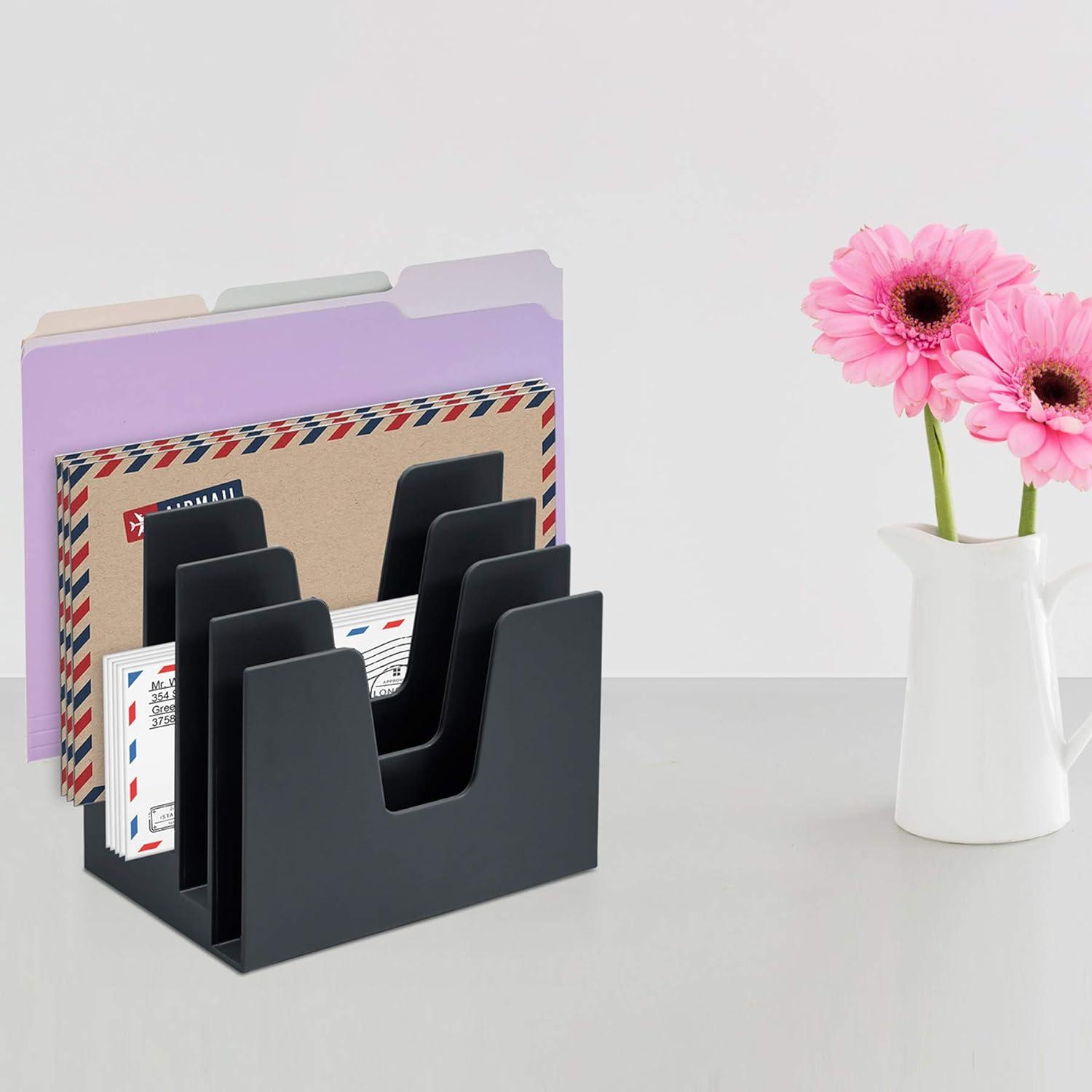 Acrimet 5 Section Incline File Sorter Organizer, Mail, Folder, Letter ...