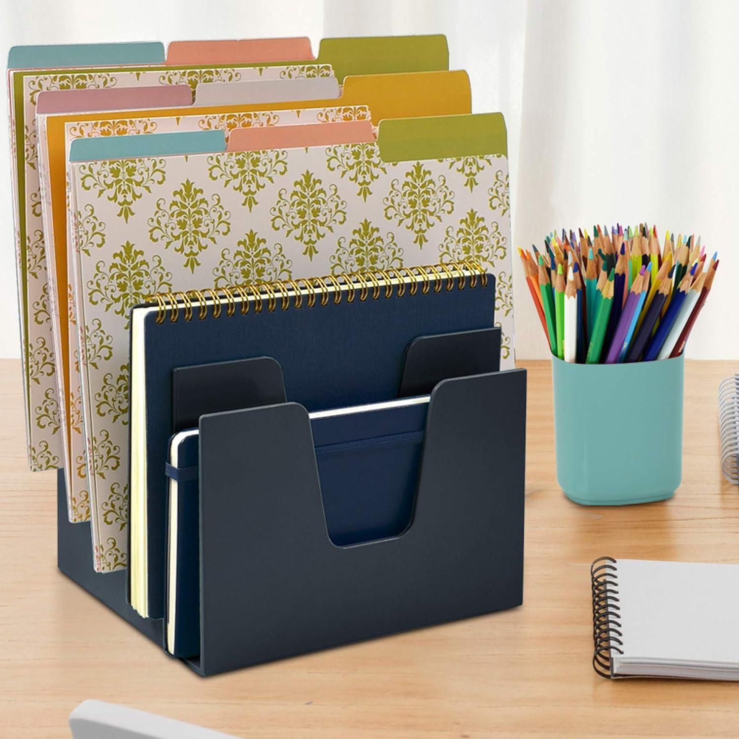 Acrimet 5 Section Incline File Sorter Organizer, Mail, Folder, Letter ...